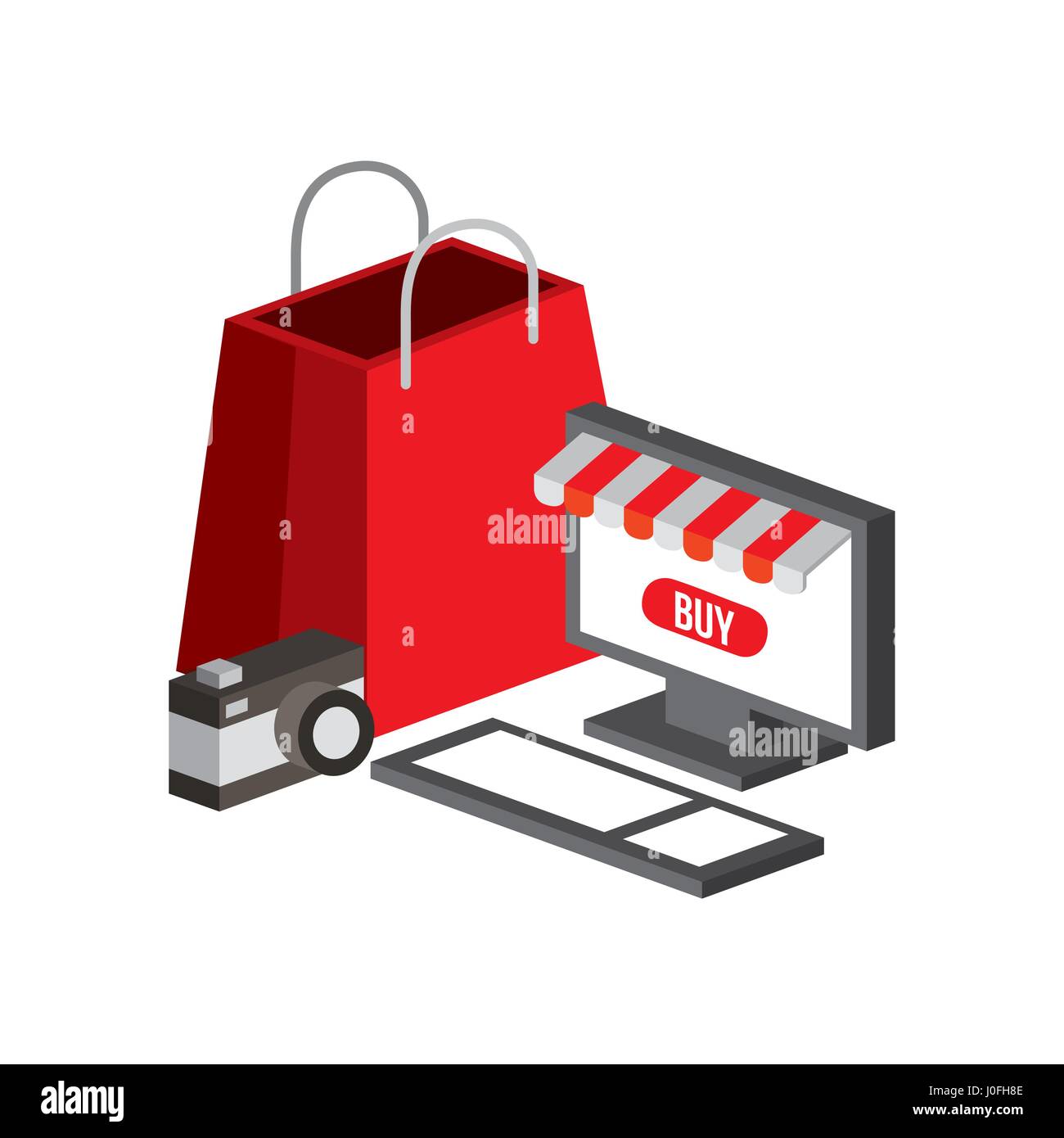 shopping isometric icons design Stock Vector Image & Art - Alamy