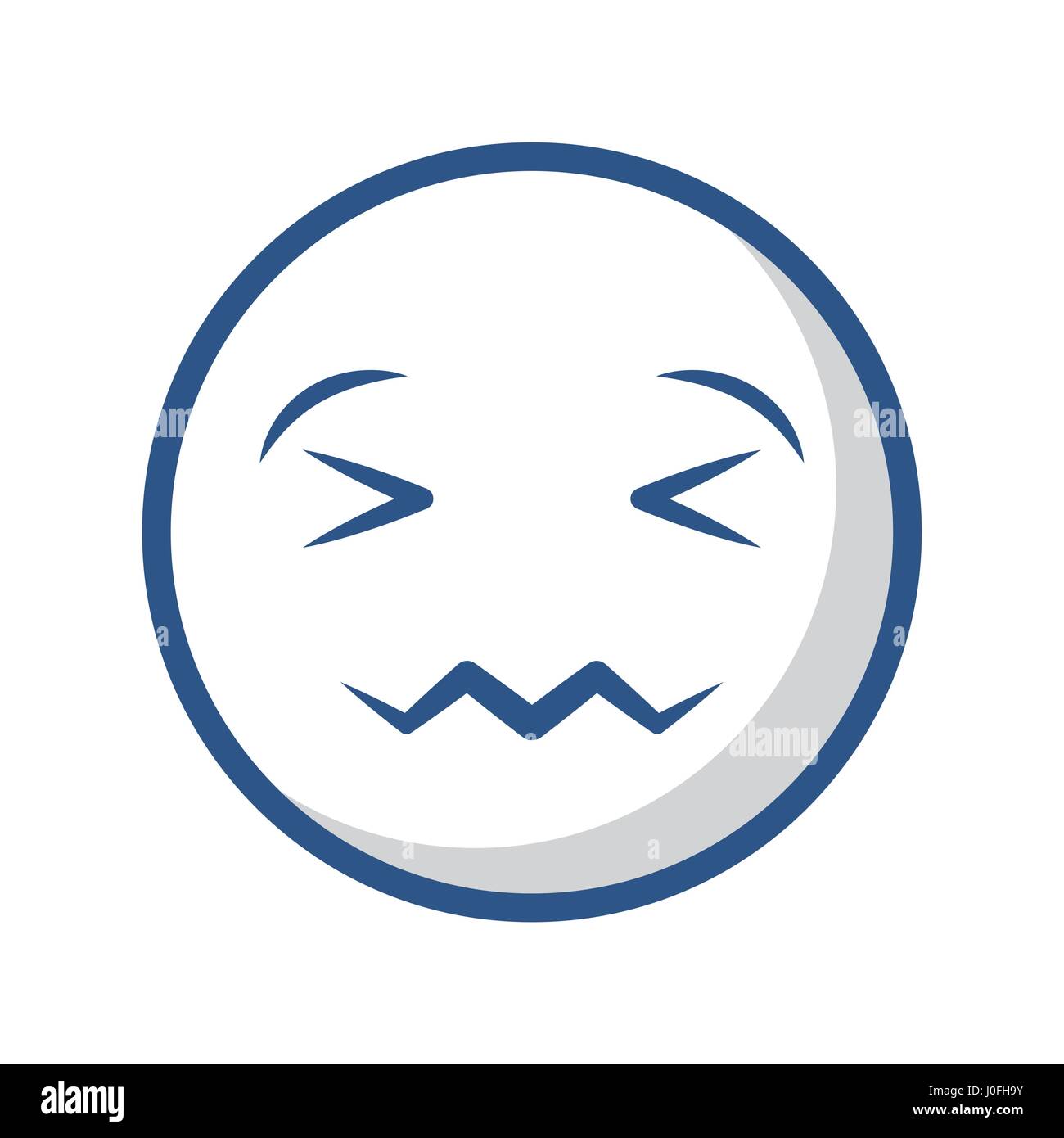 Confounded face Cut Out Stock Images & Pictures - Alamy