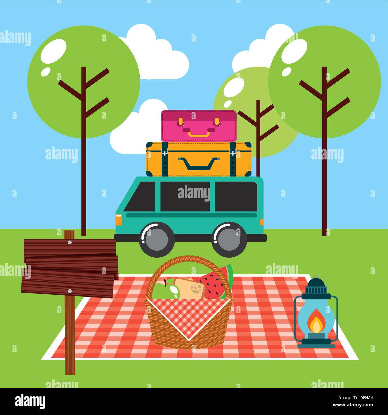 picnic concept design Stock Vector Image & Art - Alamy