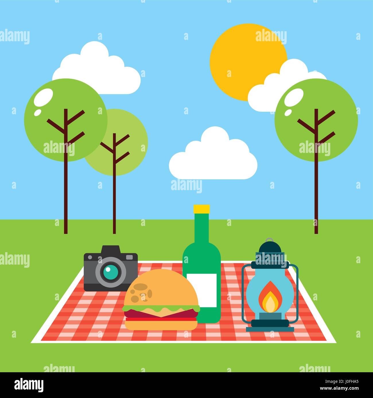 picnic concept design Stock Vector Image & Art - Alamy
