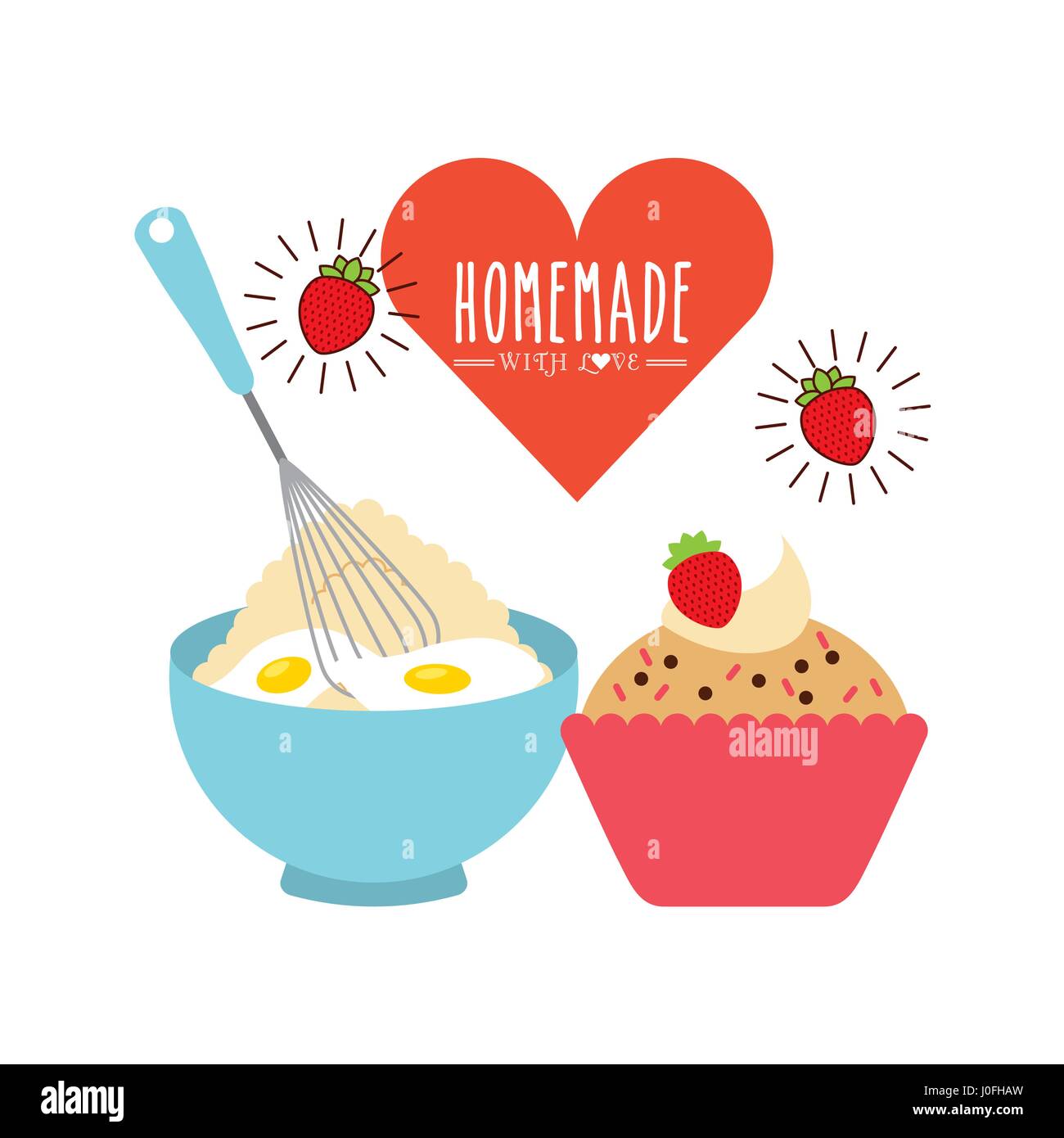homemade with love design Stock Vector Image & Art - Alamy