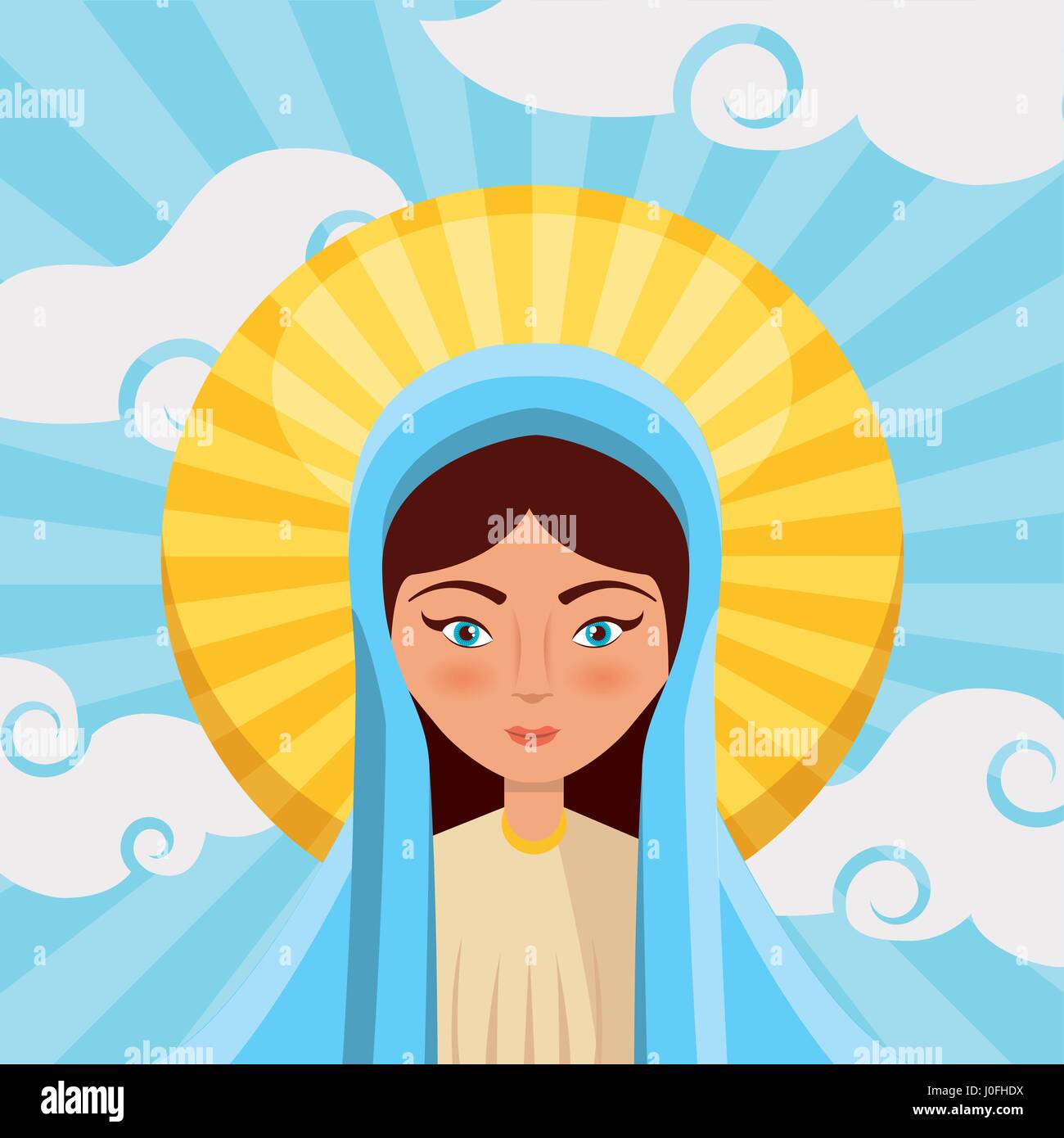 virgin mary icon Stock Vector Image & Art - Alamy