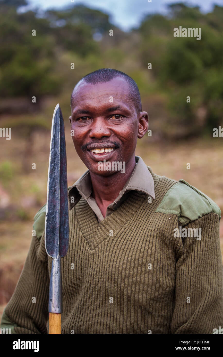 Masai mara kenya spear hi-res stock photography and images - Alamy