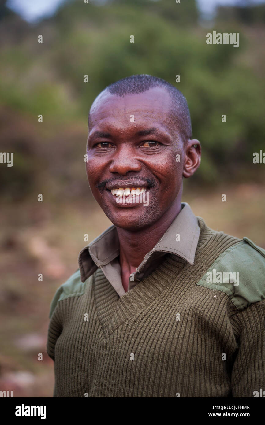 Askari guard in Masai Mara National park Kenya Stock Photo - Alamy