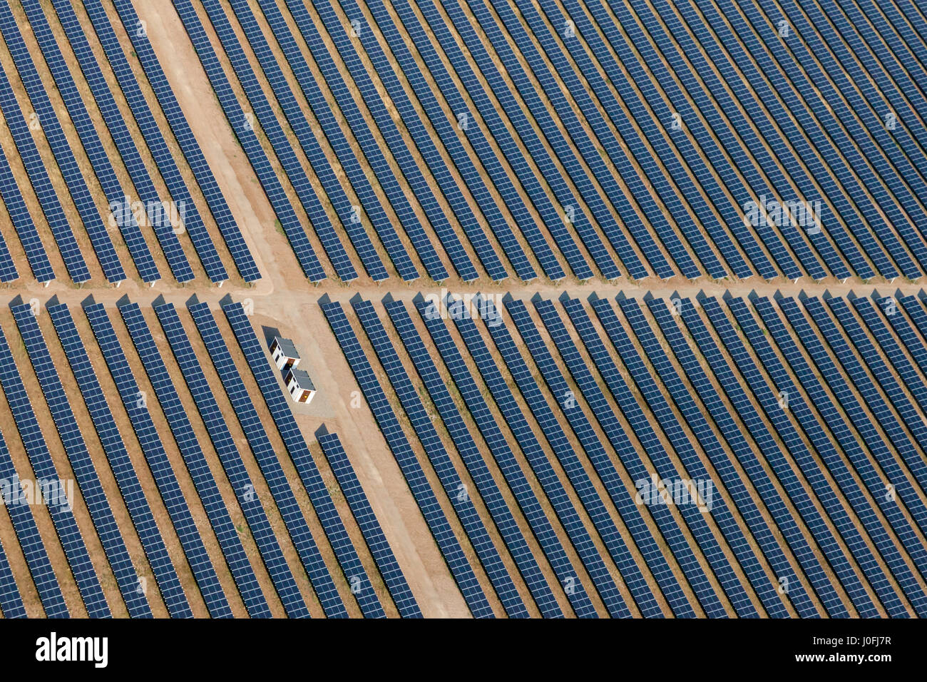 A lot of solar panels from above Stock Photo - Alamy
