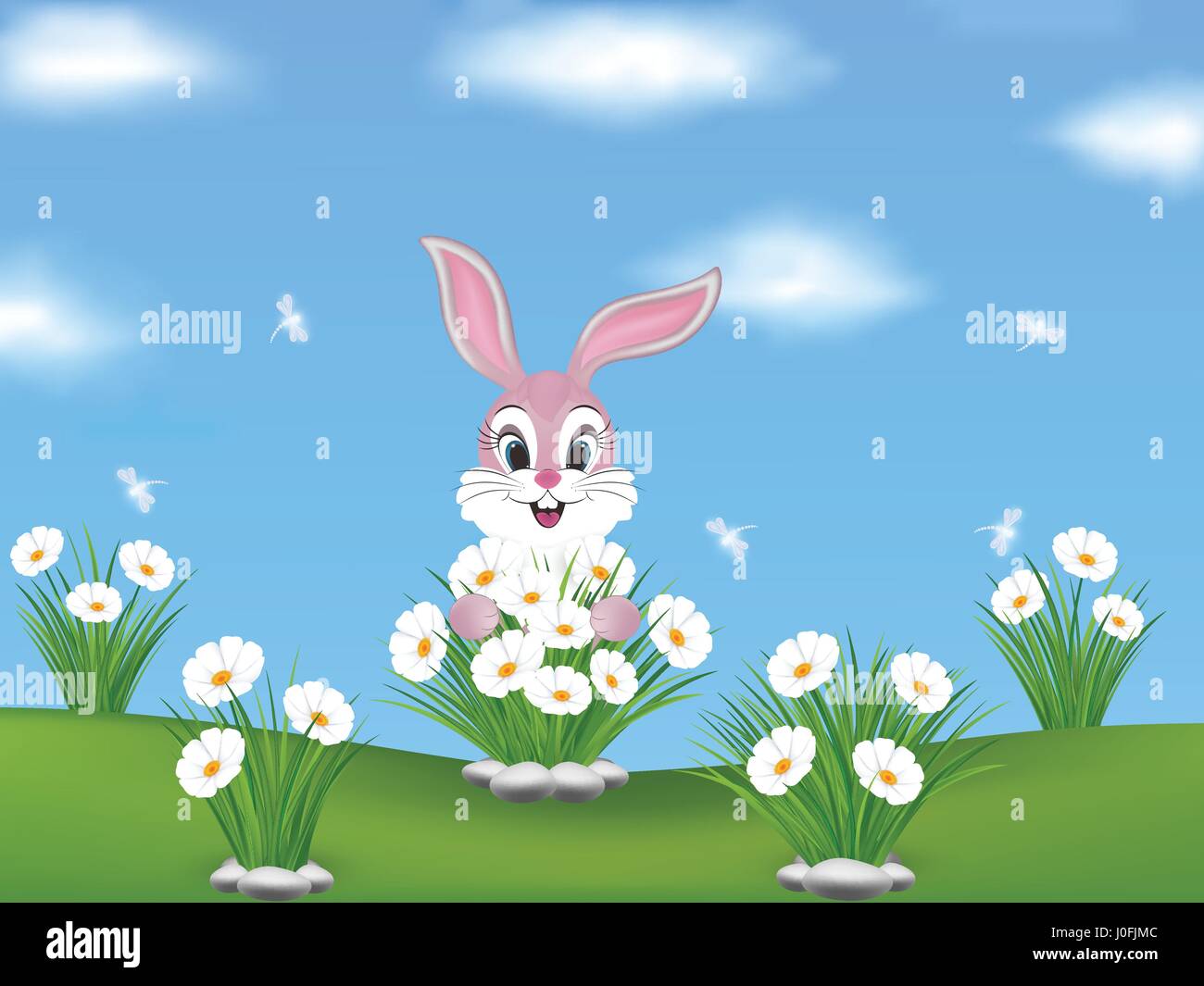 Field bunny Stock Vector Images - Alamy