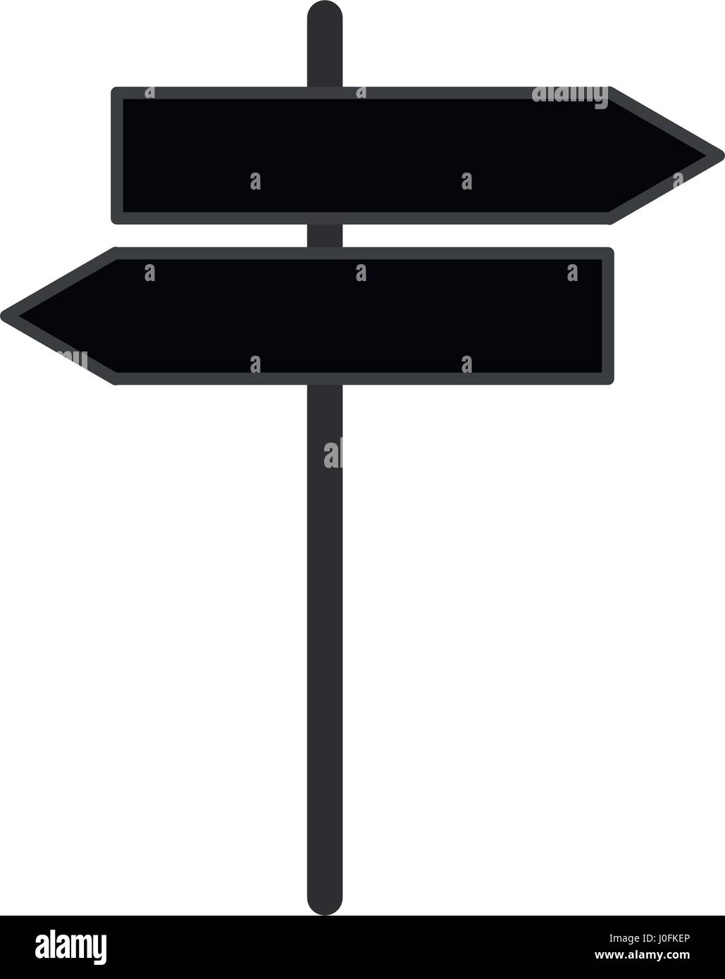 illustrated icon road signs on white background in vector Stock Vector ...