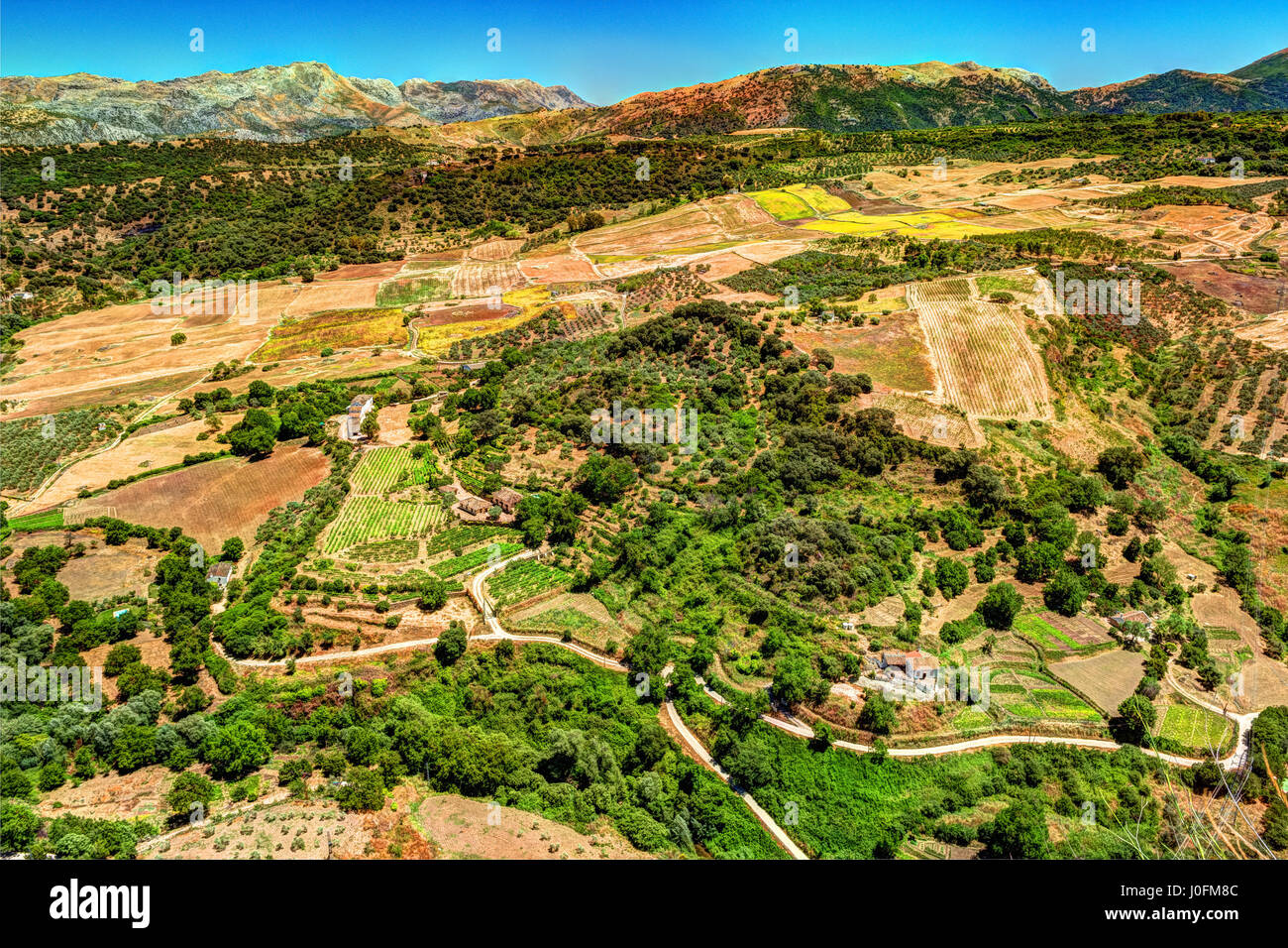 Aerial andalusia countryside road view hi-res stock photography and ...