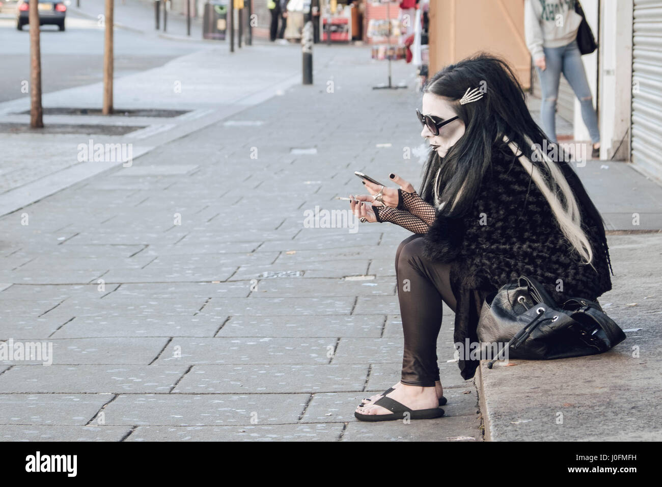Gothic girl uk hi-res stock photography and images - Alamy
