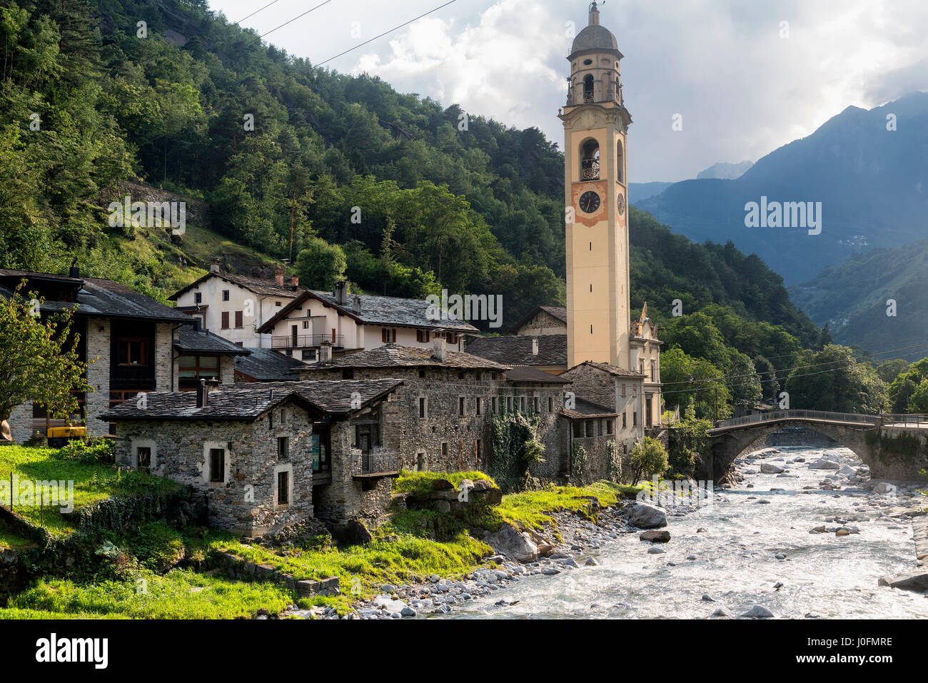 Prosto (Valchiavenna, Sondrio, Italy): old village along the Maira ...