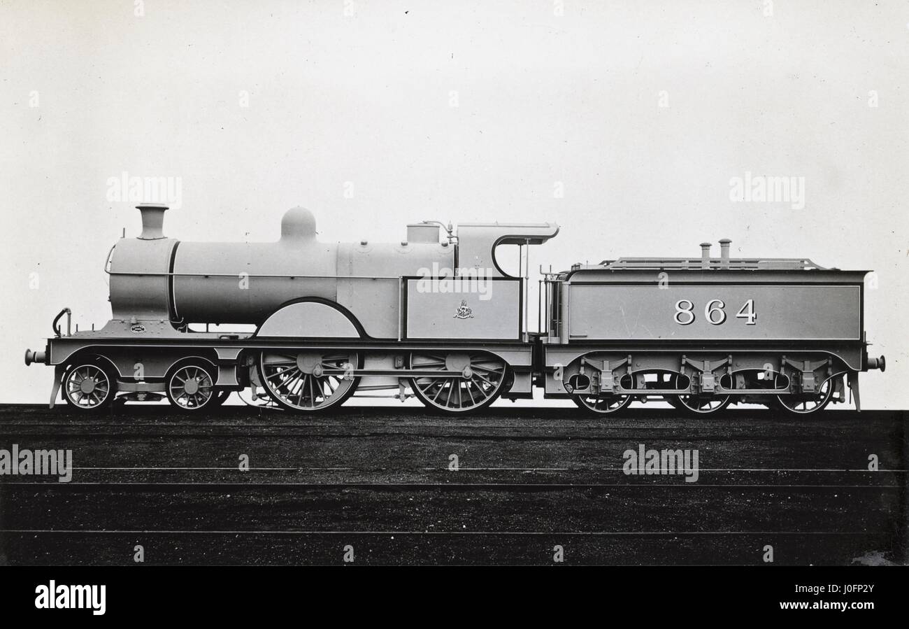 Locomotive no 864: 4-4-0 Stock Photo - Alamy