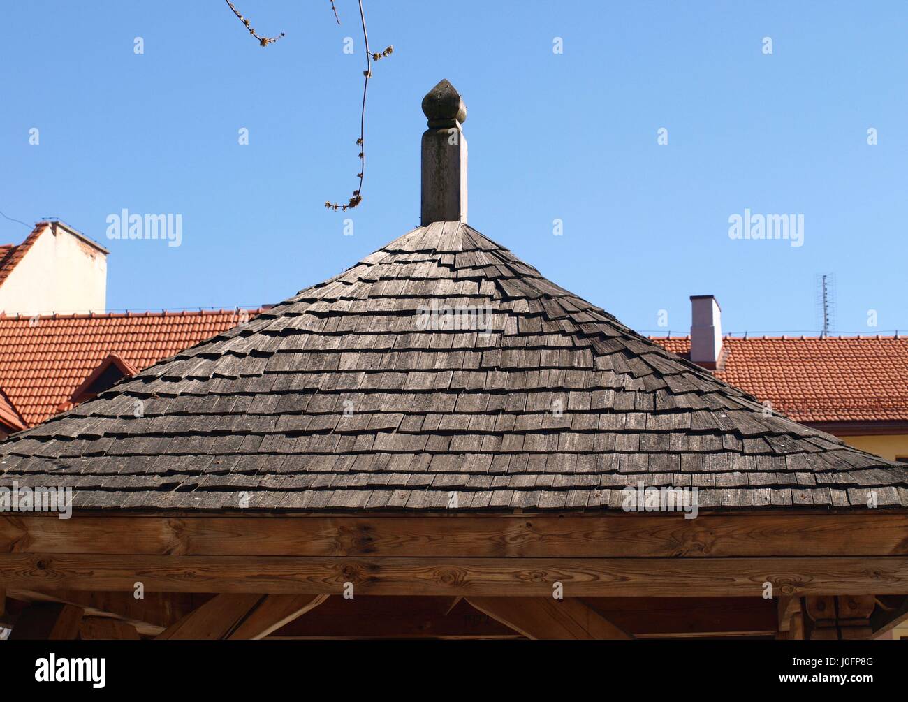 Wooden roof tiles Stock Photo - Alamy Wooden roof tiles Stock Photo - Alamy