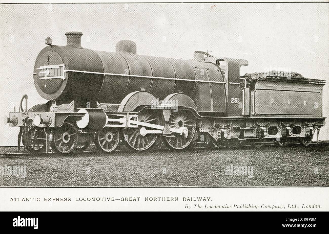 Locomotive no 251: 4-4-2 Atlantic Express Stock Photo - Alamy