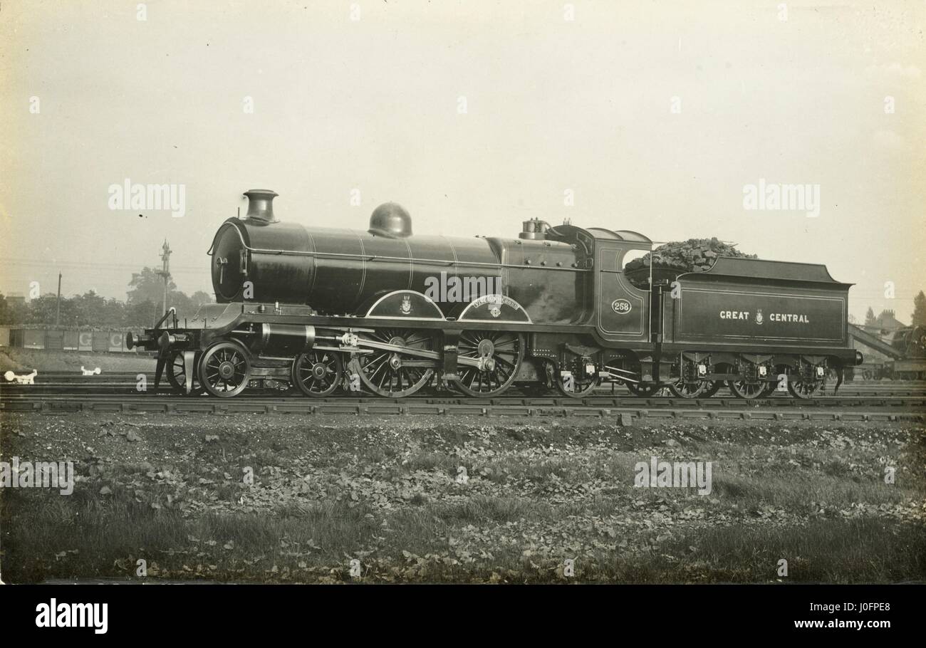 Locomotive no 258: "Viscount Cross" 4-4-2 engine Stock Photo - Alamy