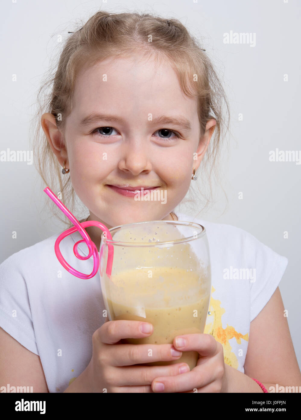 child with a big glass of cocktail Stock Photo - Alamy