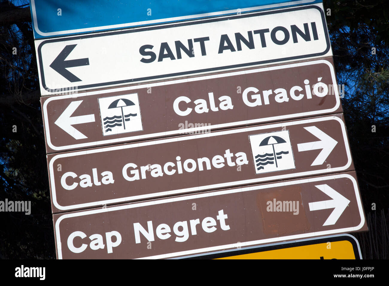 Ibiza And Sign And Beach Stock Photos & Ibiza And Sign And Beach Stock ...