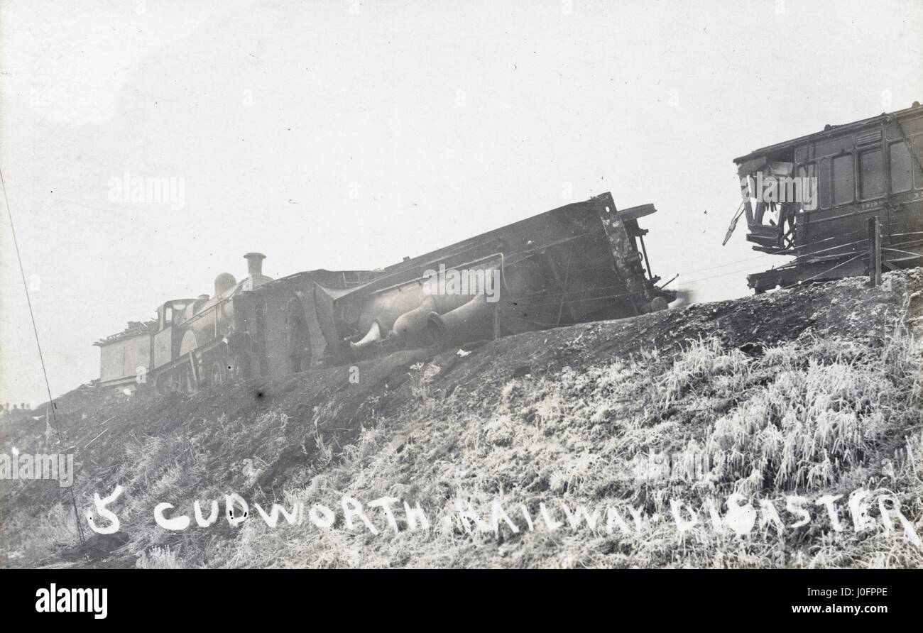 Scotch Express collision, Cudworth, Railway disaster, locomotive engine ...