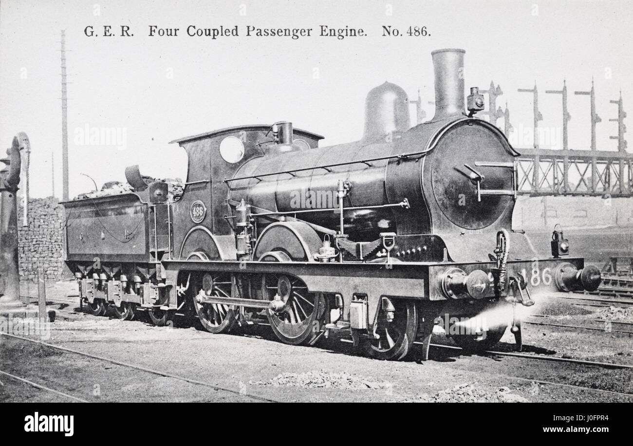 Locomotive no 486: 2-4-0 [four coupled] passenger Express Stock Photo ...