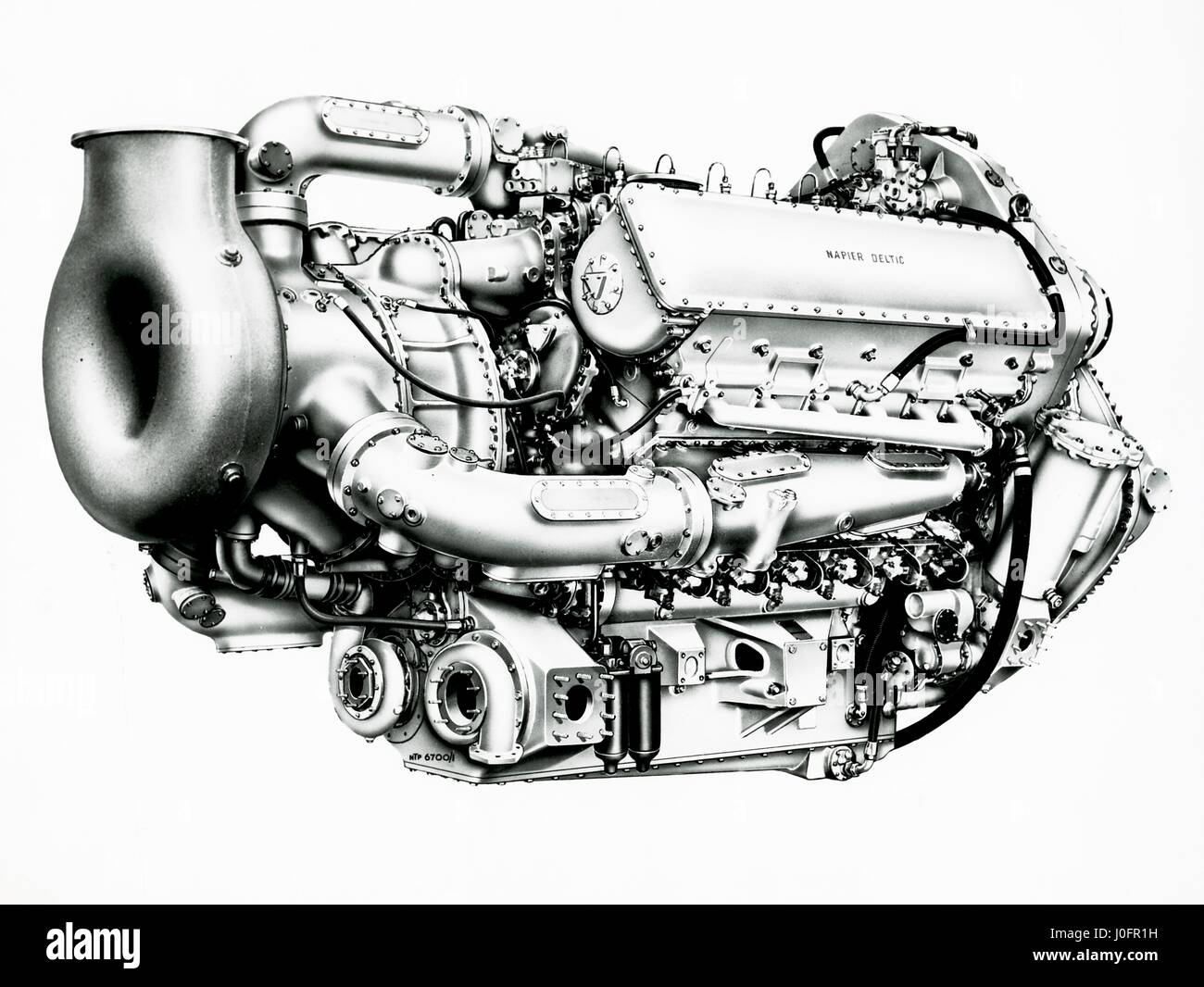 Napier Deltic Marine MTB engine, geared turbo blown Stock Photo - Alamy