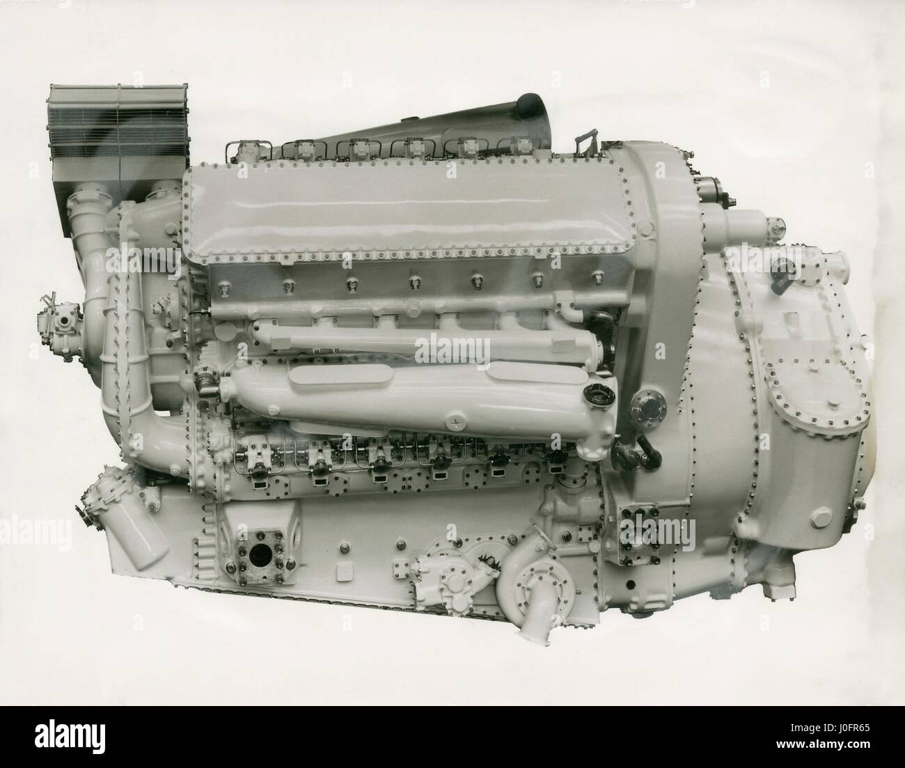 Deltic 18-7A engine used in minesweepers Stock Photo - Alamy