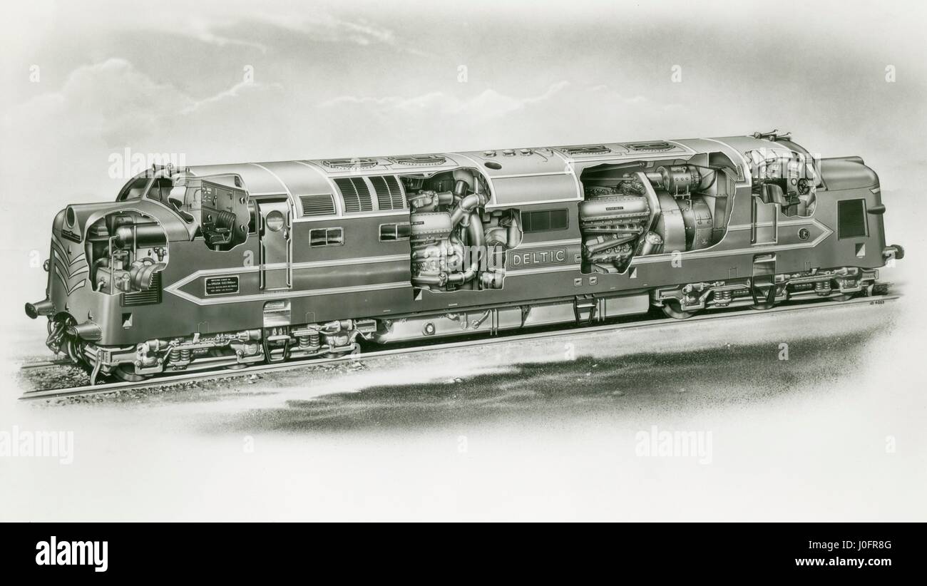 Deltic DP1 locomotive Stock Photo - Alamy