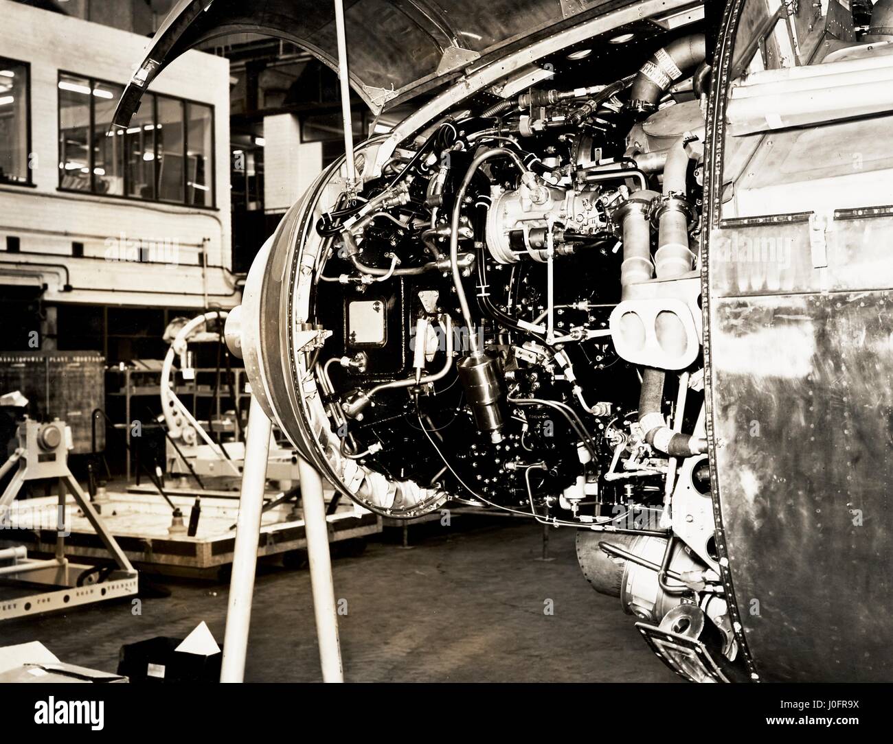 Napier Eland Canadair power plant Stock Photo - Alamy