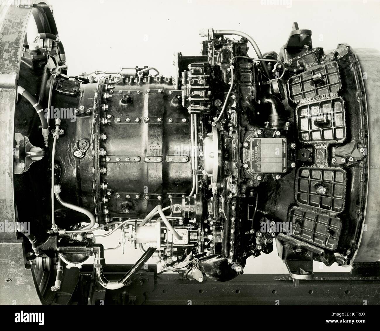 Westminster Eland engine, EL 131 starboard engine plan view, compressor ...