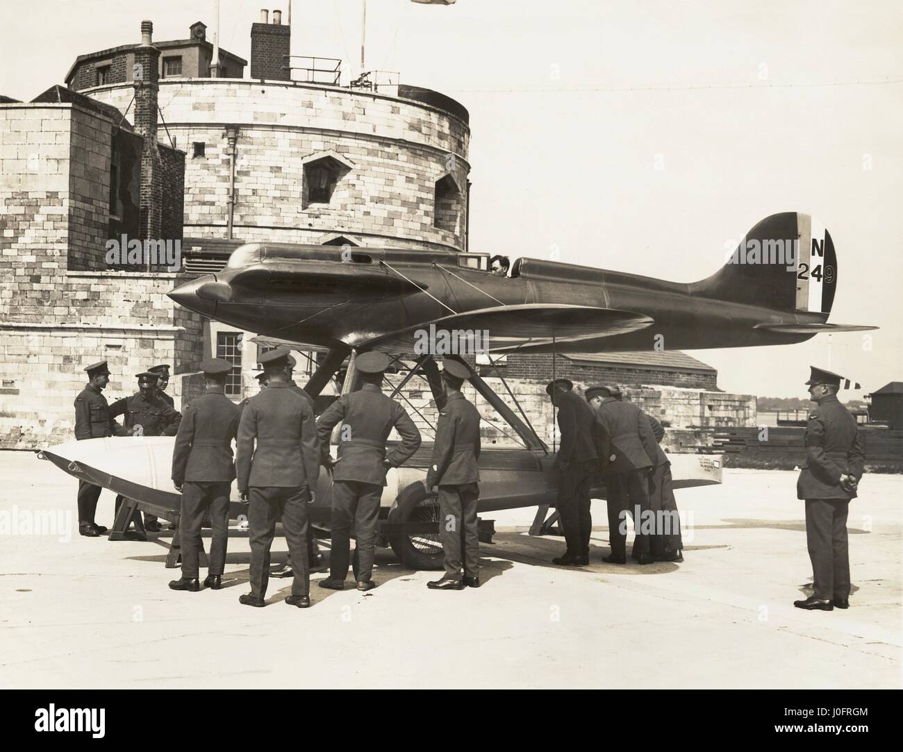 Gloster VI seaplane with Napier Lion VIID engine, winner of the 1929 ...