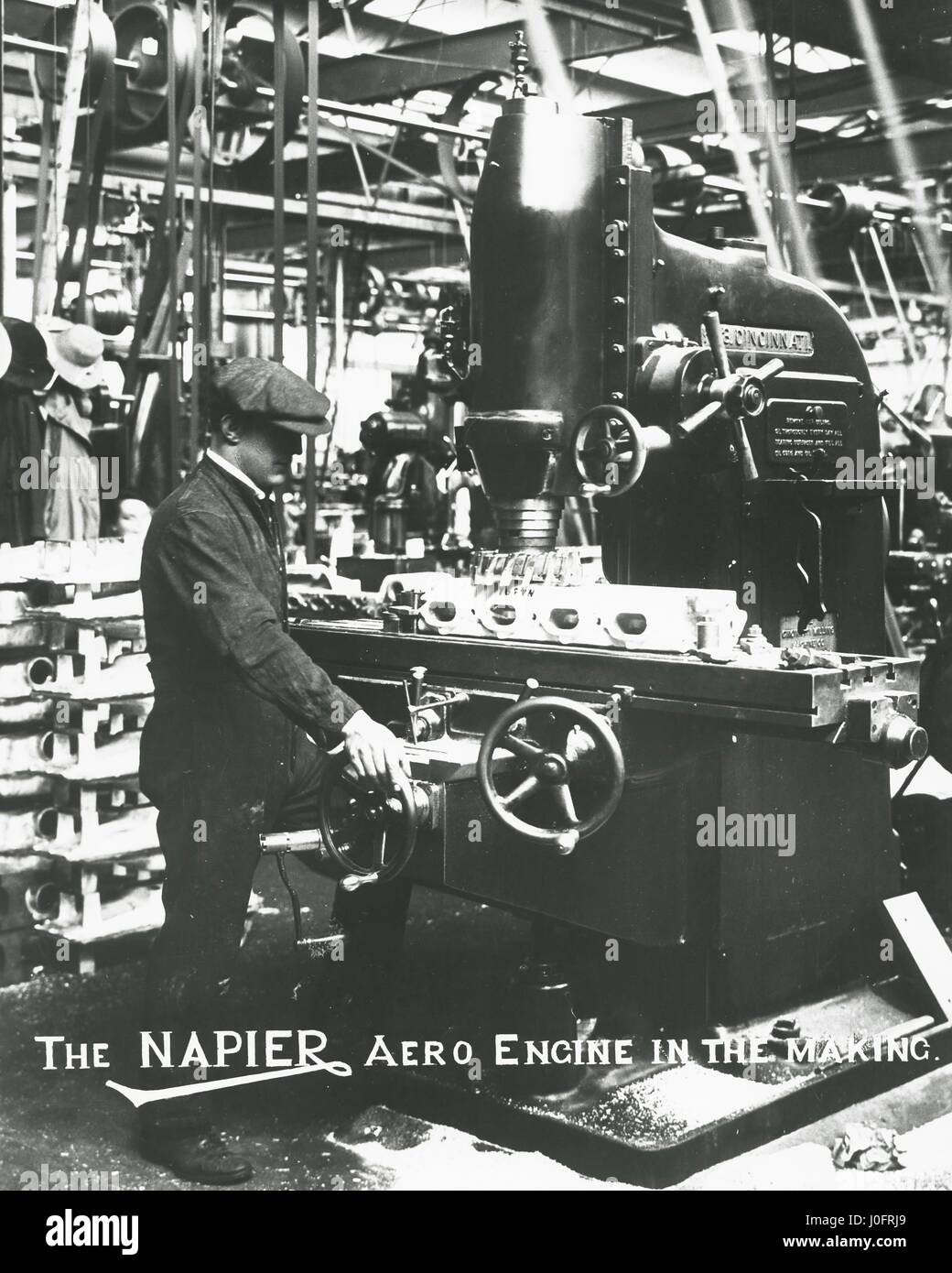 The Napier aero engine in the making: vertical milling an inverted Lion ...