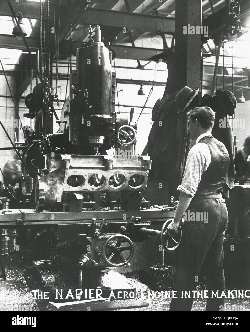 The Napier aero engine in the making: pair of master connecting rod ...