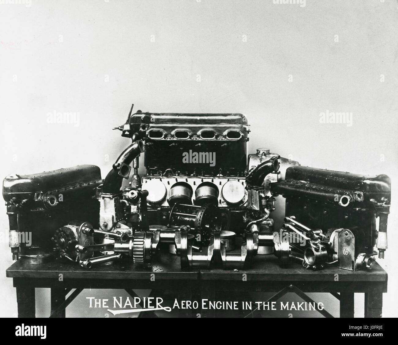 The Napier aero engine in the making: Lion main components laid out for ...