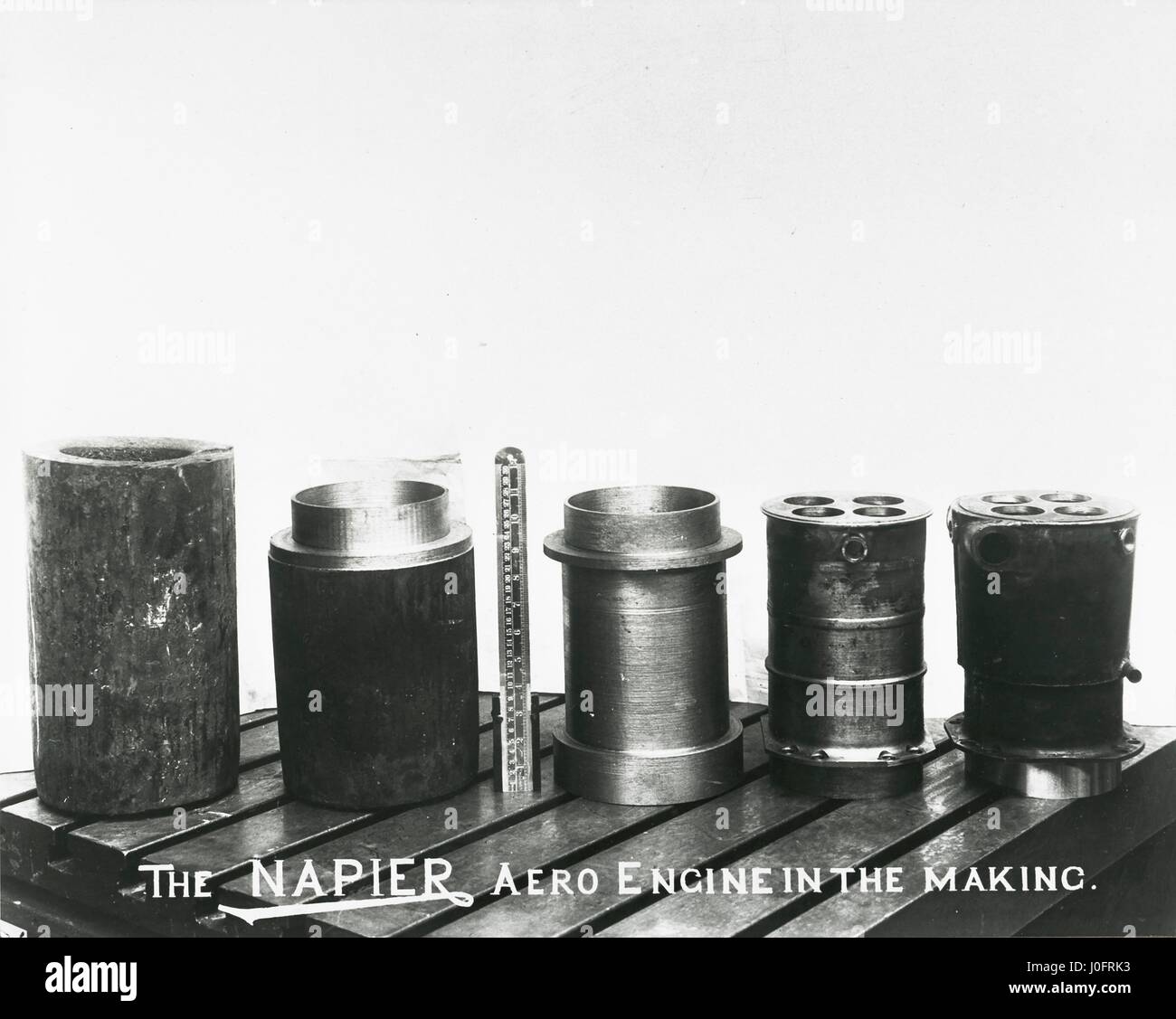 The Napier aero engine in the making: five stages of Lion cylinder ...