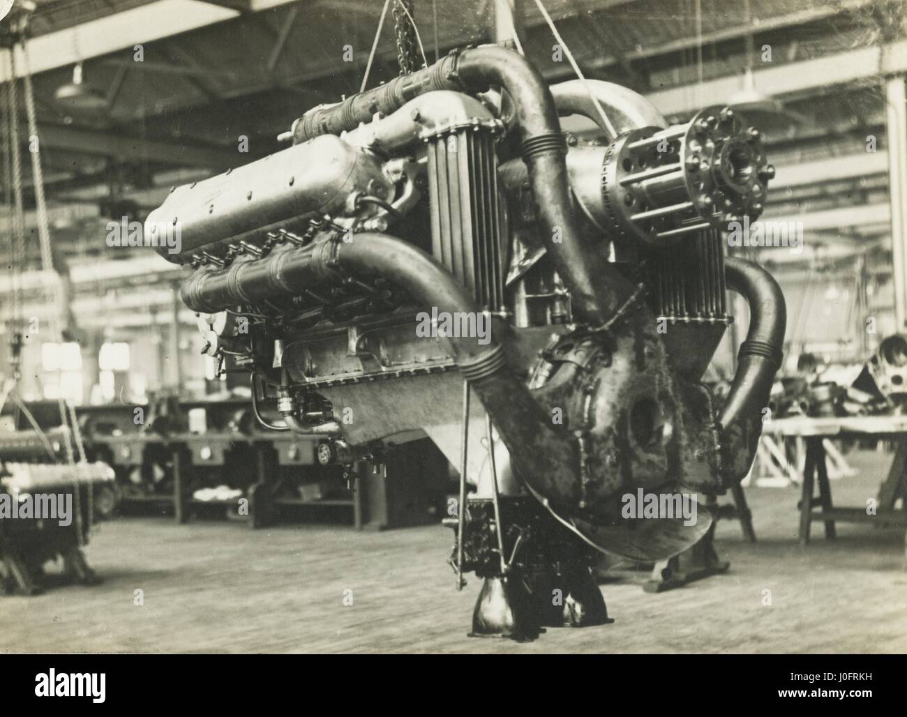 Napier Lion Series V E79, turbo-blown unit Stock Photo - Alamy