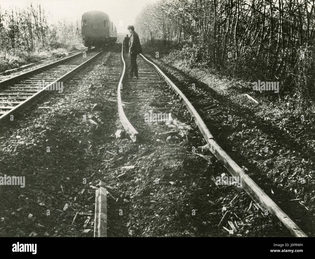 Derailment track hi-res stock photography and images - Alamy