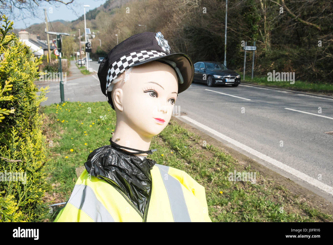 Fake, female,woman,police,officer,doll,mannequin,in,village,of,Tre ...