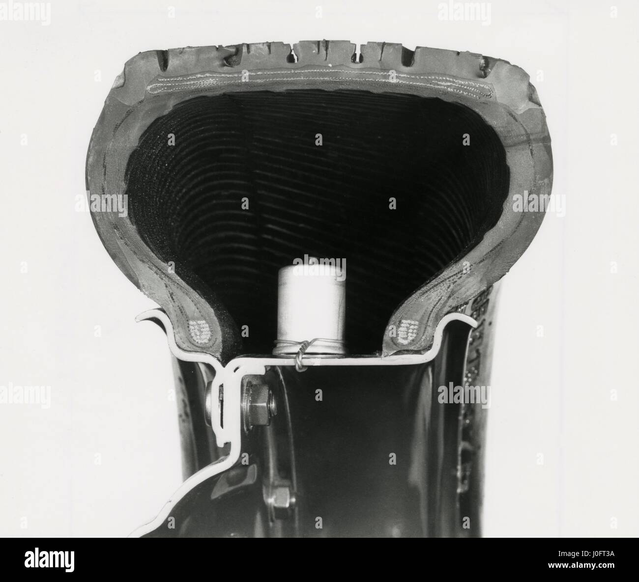 Cross section of a Denovo car tyre Stock Photo - Alamy