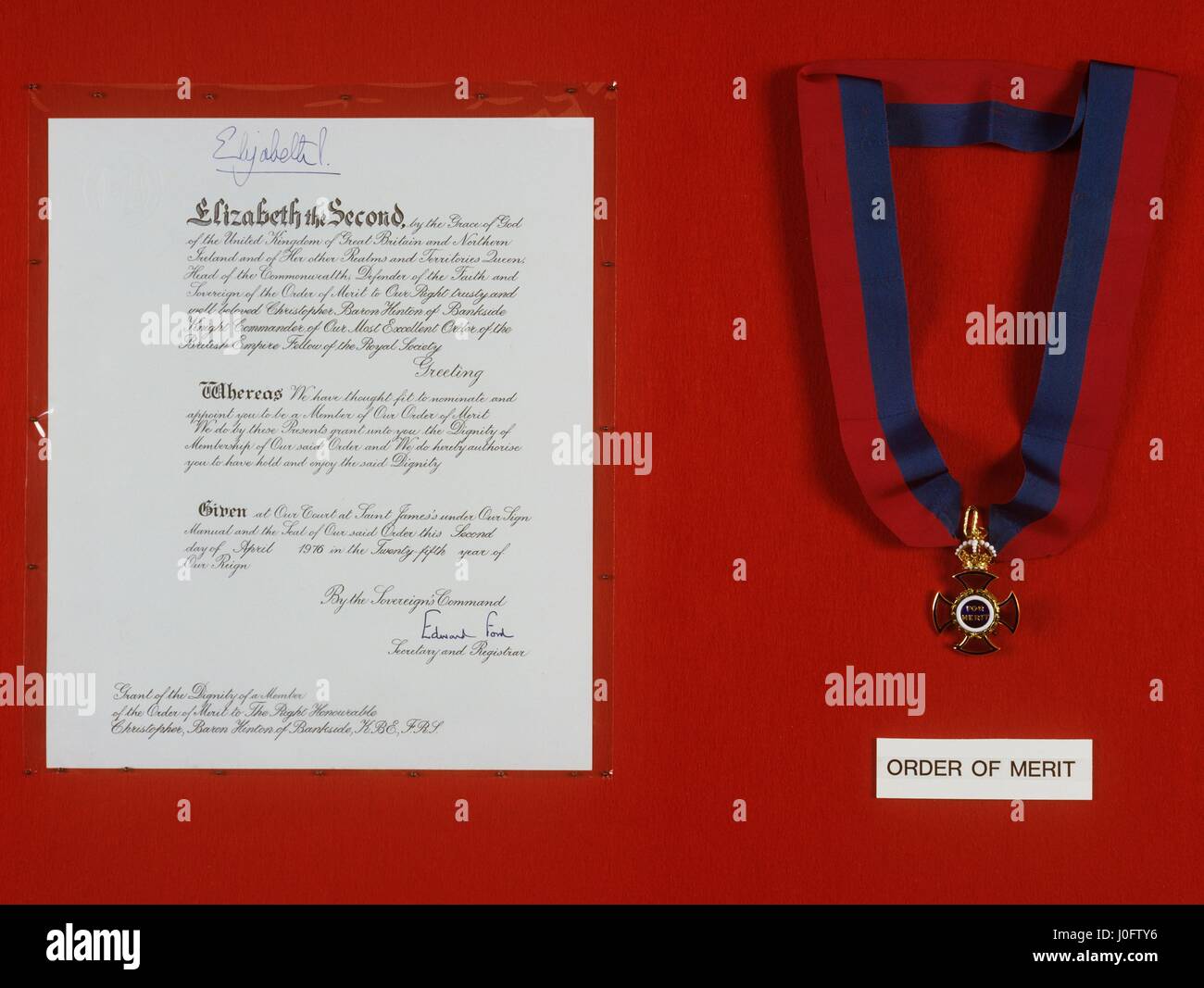 Order of merit hi-res stock photography and images - Alamy