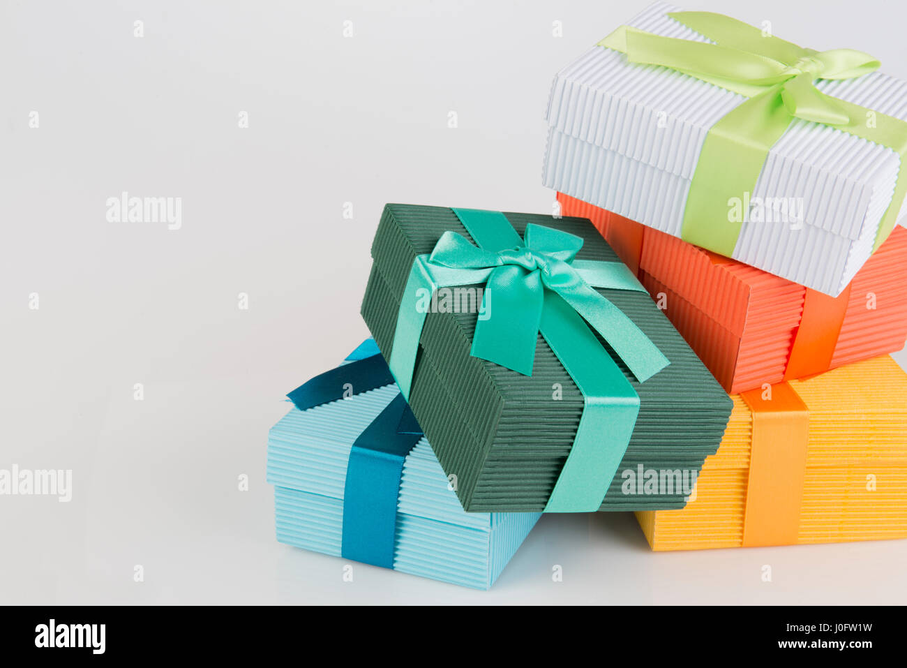 Set of boxes for gifts Stock Photo - Alamy