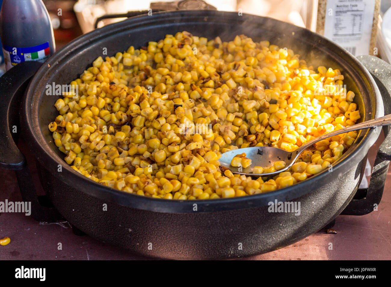 Cooking corn kernels Stock Photo - Alamy