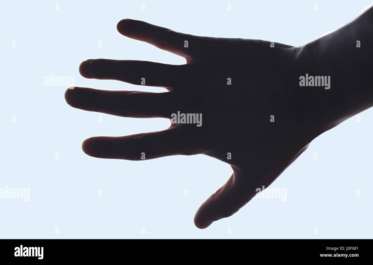 Hand silhouette photography hi-res stock photography and images - Alamy