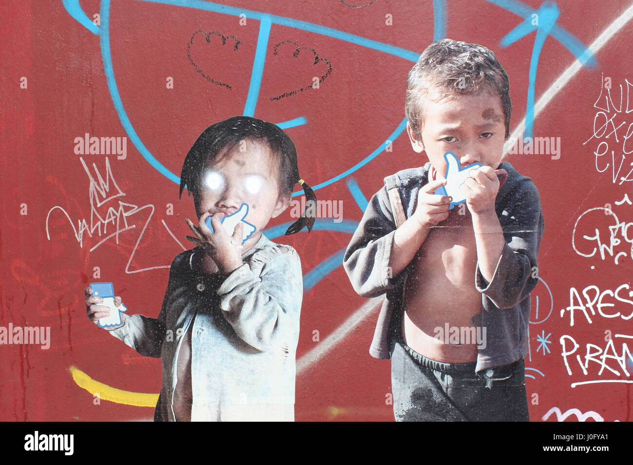 Graffiti children hi-res stock photography and images - Alamy