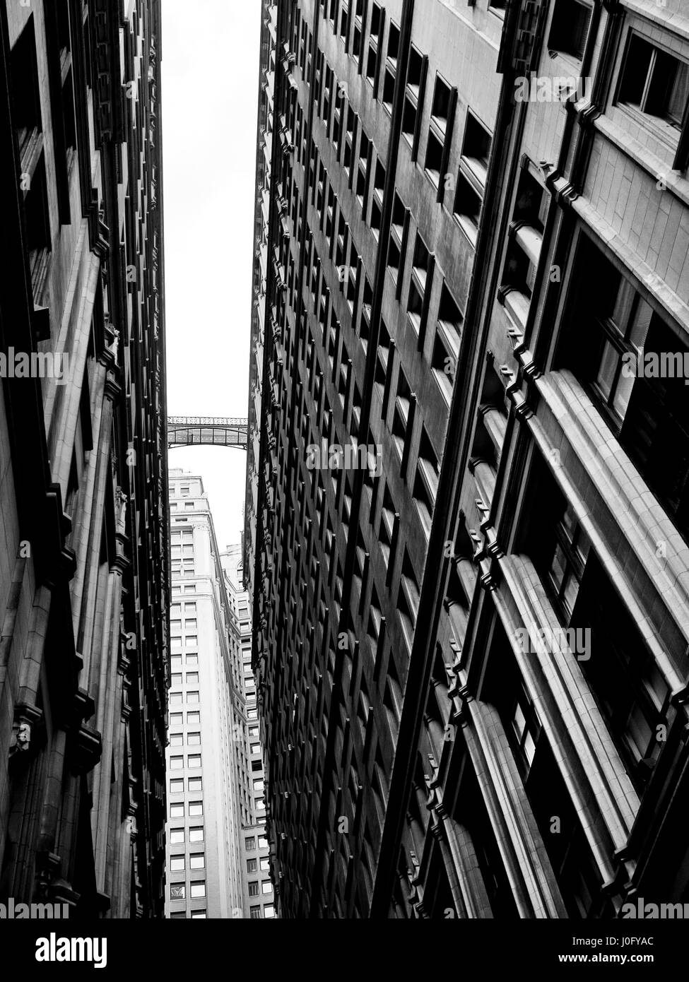 Urban canyon in Manhattan Stock Photo - Alamy