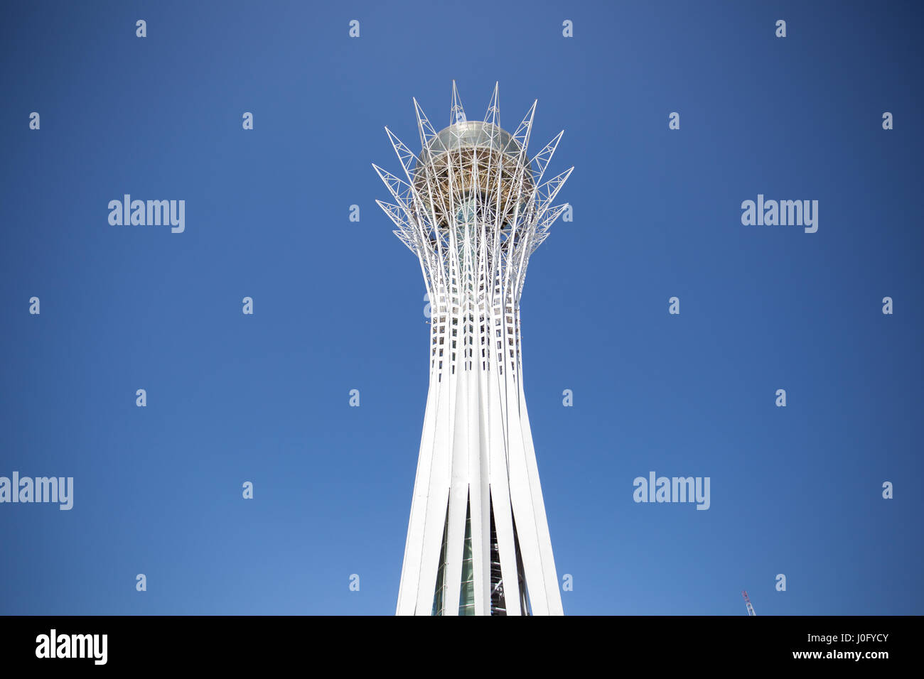The Baiterek monument in Astana, capital of Kazakhstan. The photo on ...