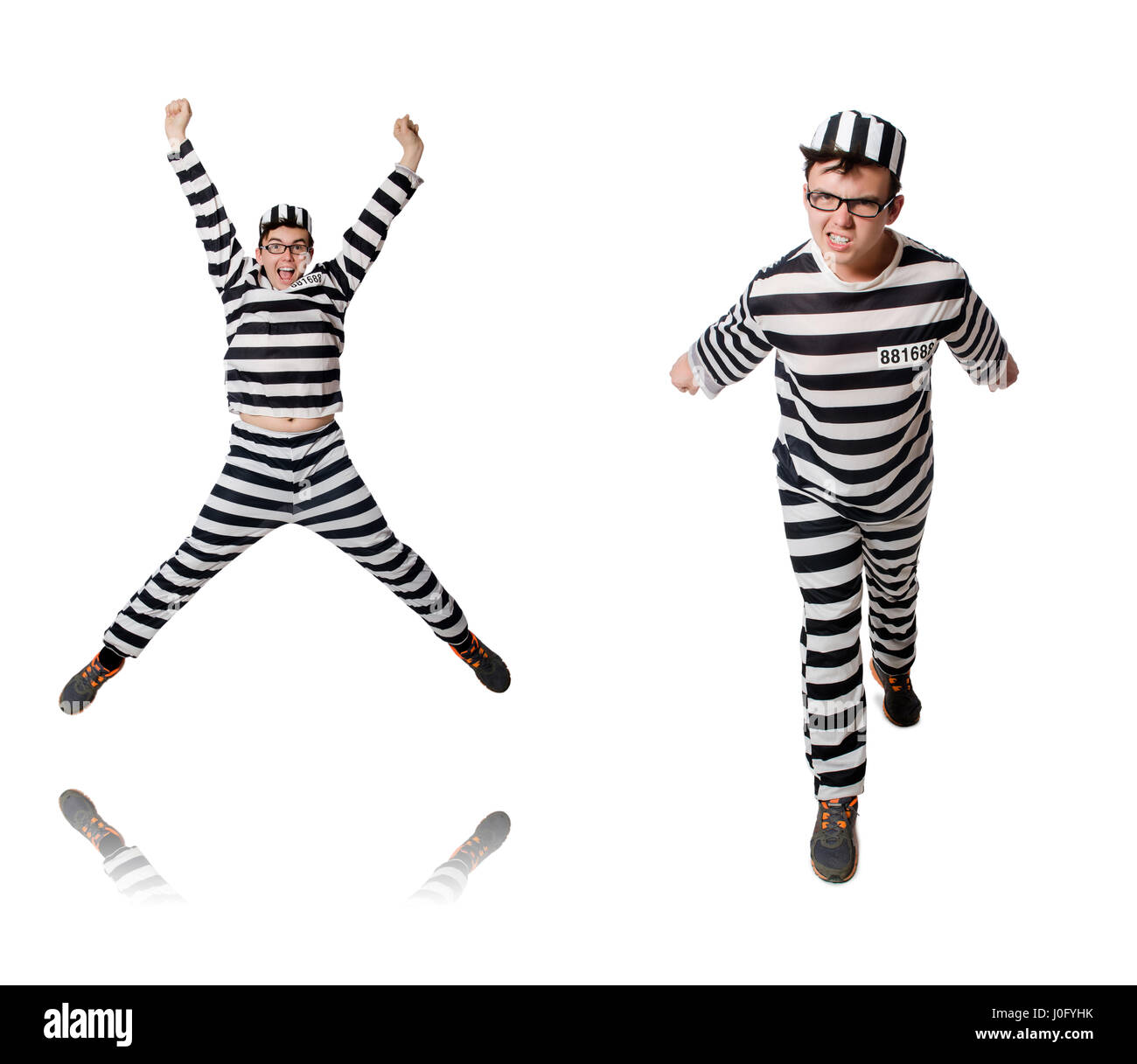 Funny prison inmate in concept Stock Photo - Alamy