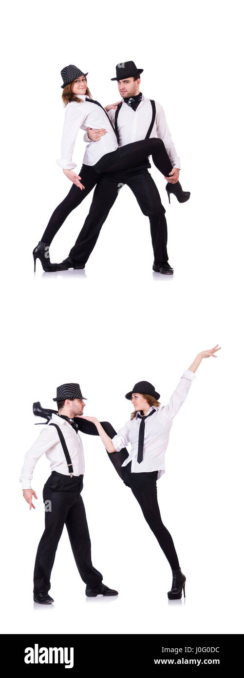 Pair of dancers dancing modern dances Stock Photo - Alamy