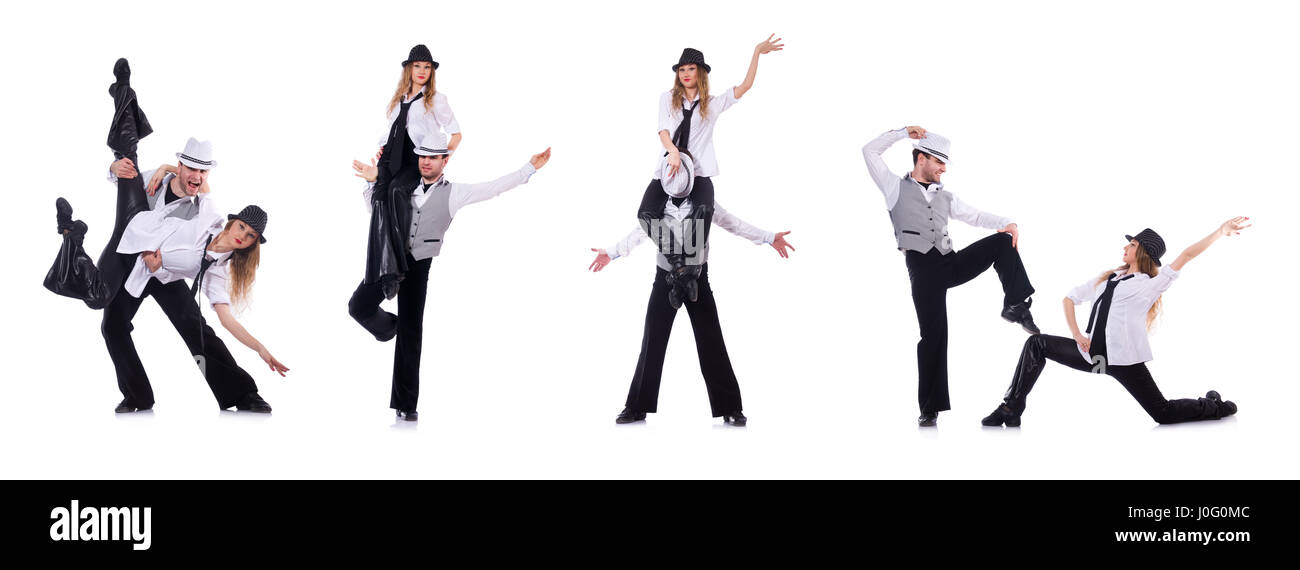 Pair of dancers dancing modern dances Stock Photo - Alamy