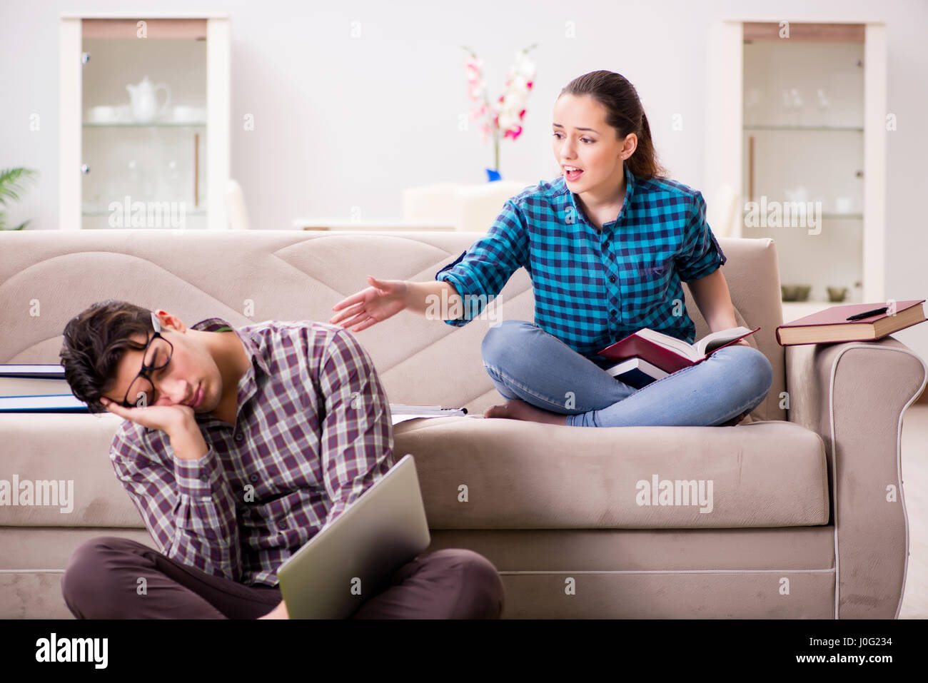 Students preparing for university exams Stock Photo - Alamy