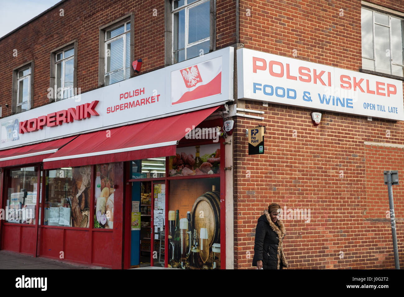 Polish community uk shop hi-res stock photography and images - Alamy