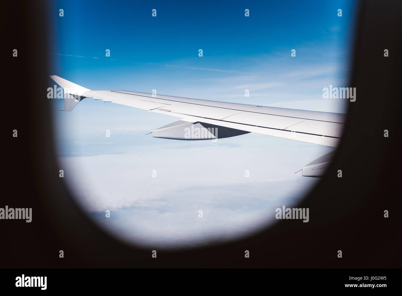 View through the airplane window Stock Photo - Alamy