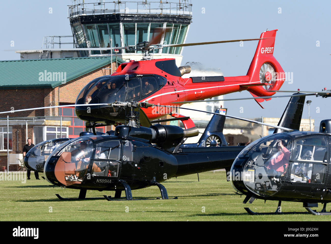 Aerospatiale gazelle helicopters hi-res stock photography and images ...